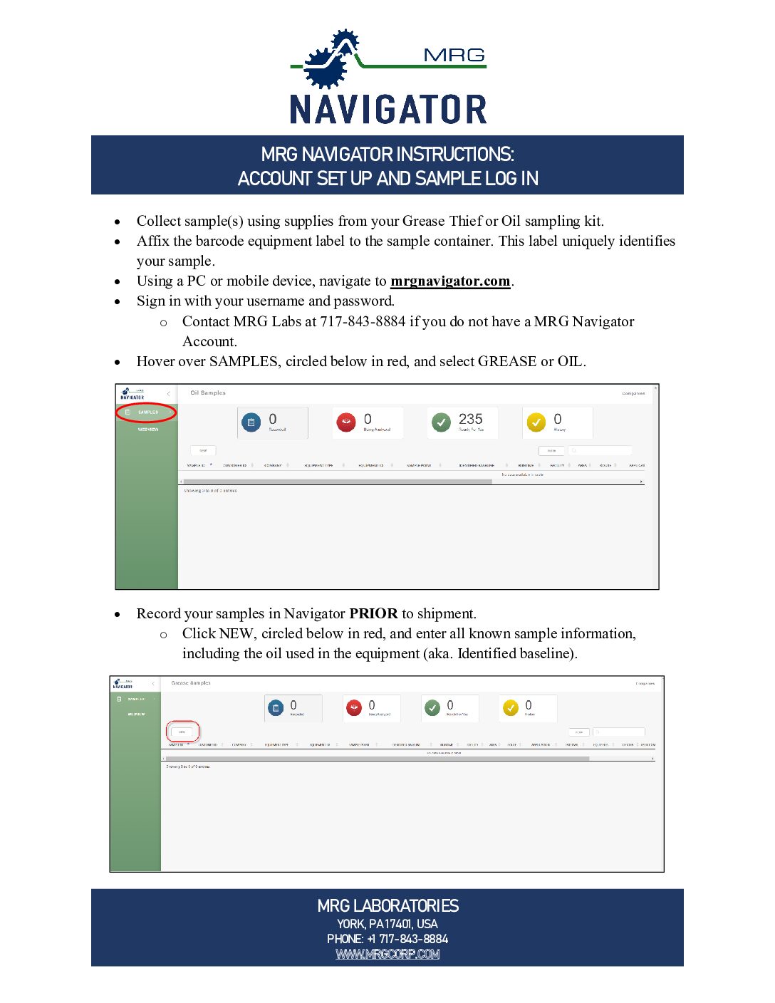 MRG NAVIGATOR Instructions with photos - GREASE THIEF